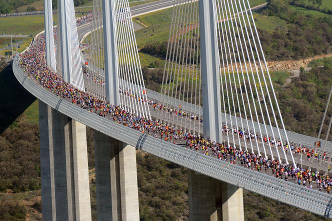 Millau Viaduct And Eiffel Tower