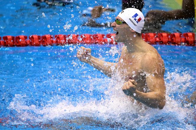 France's Grousset wins men's 100m butterfly world title