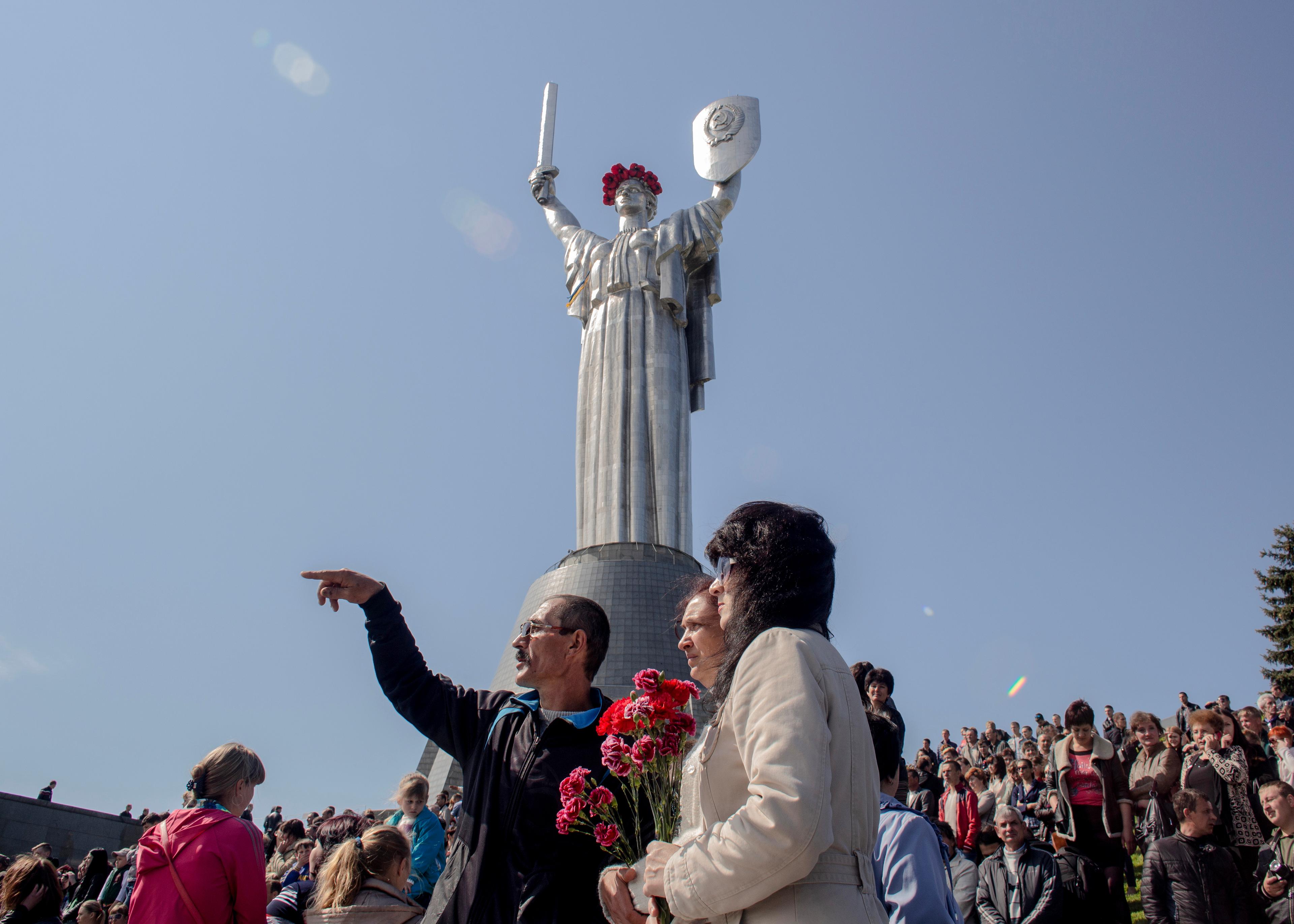 In Kyiv, the Motherland becomes Mother Ukraine