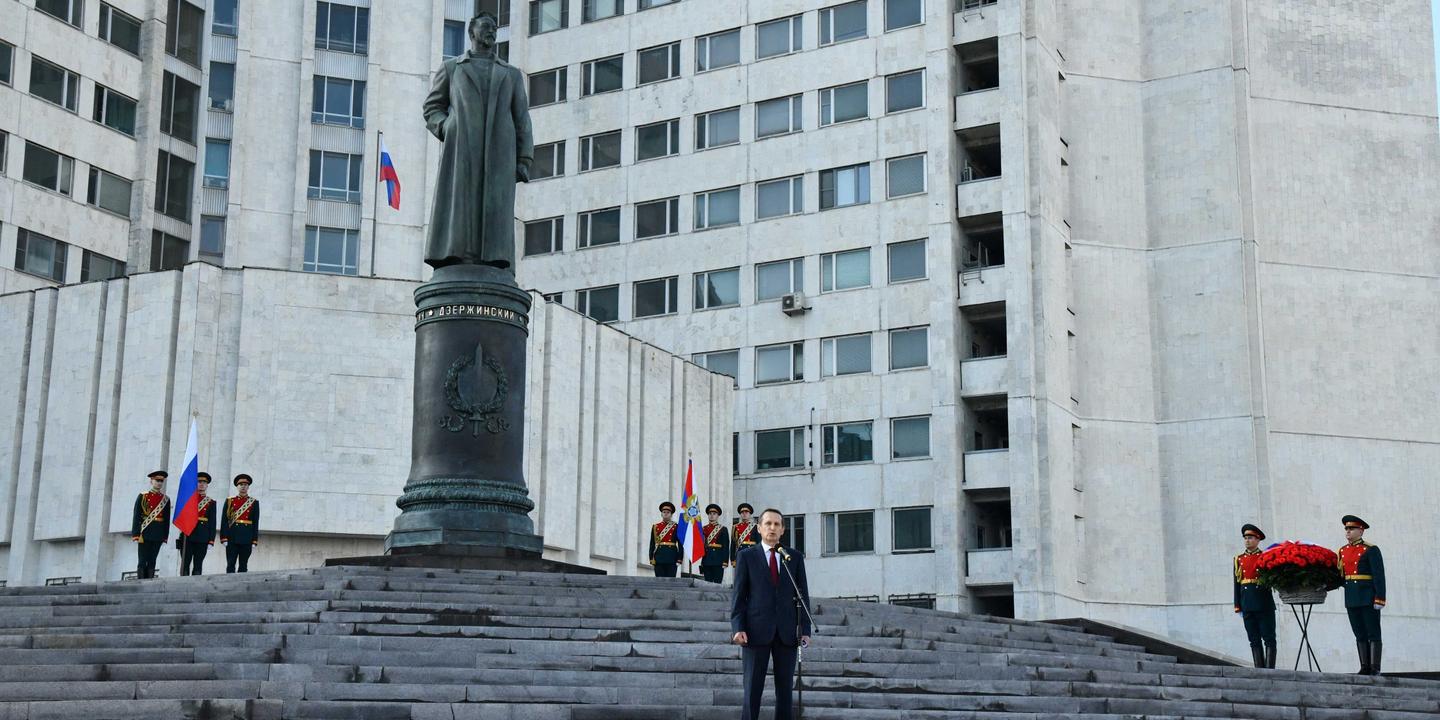 Statue of Felix Dzerzhinsky, founder of the USSR's secret police, is ...