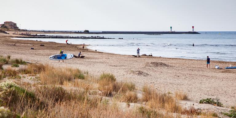 La Tamarissière, le ciel, les bateaux et la mer