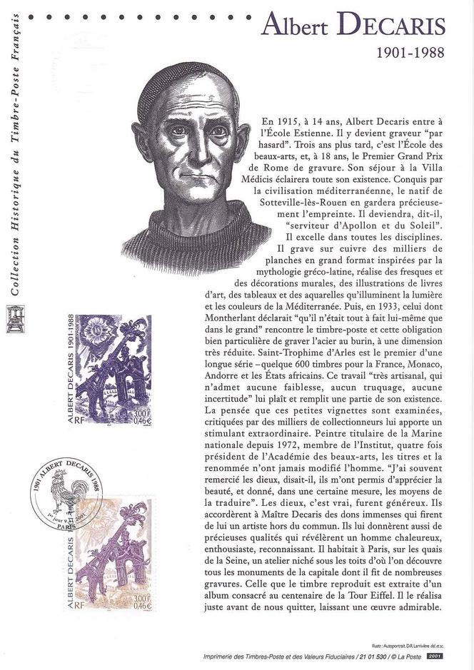 Le trapèze d’Albert Decaris, dans « Timbres magazine
