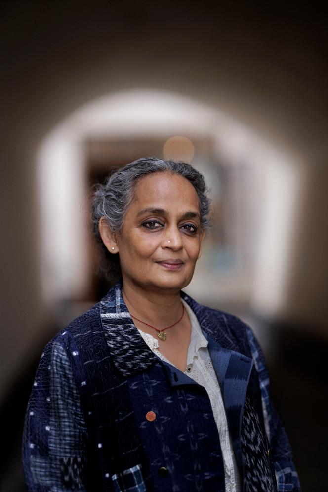 Arundhati Roy in Stockholm, March 23, 2023.