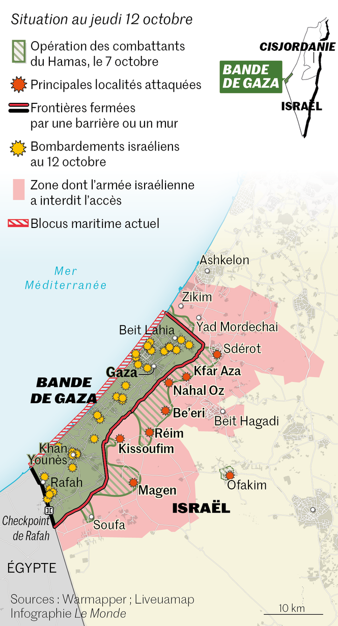 Guerre Israël Gaza Notre Carte Pour Comprendre La Situation Autour De