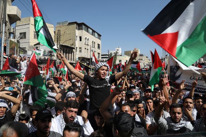 Guerre Israël-Hamas : à Amman, des milliers de Jordaniens manifestent leur soutien à la cause ...
