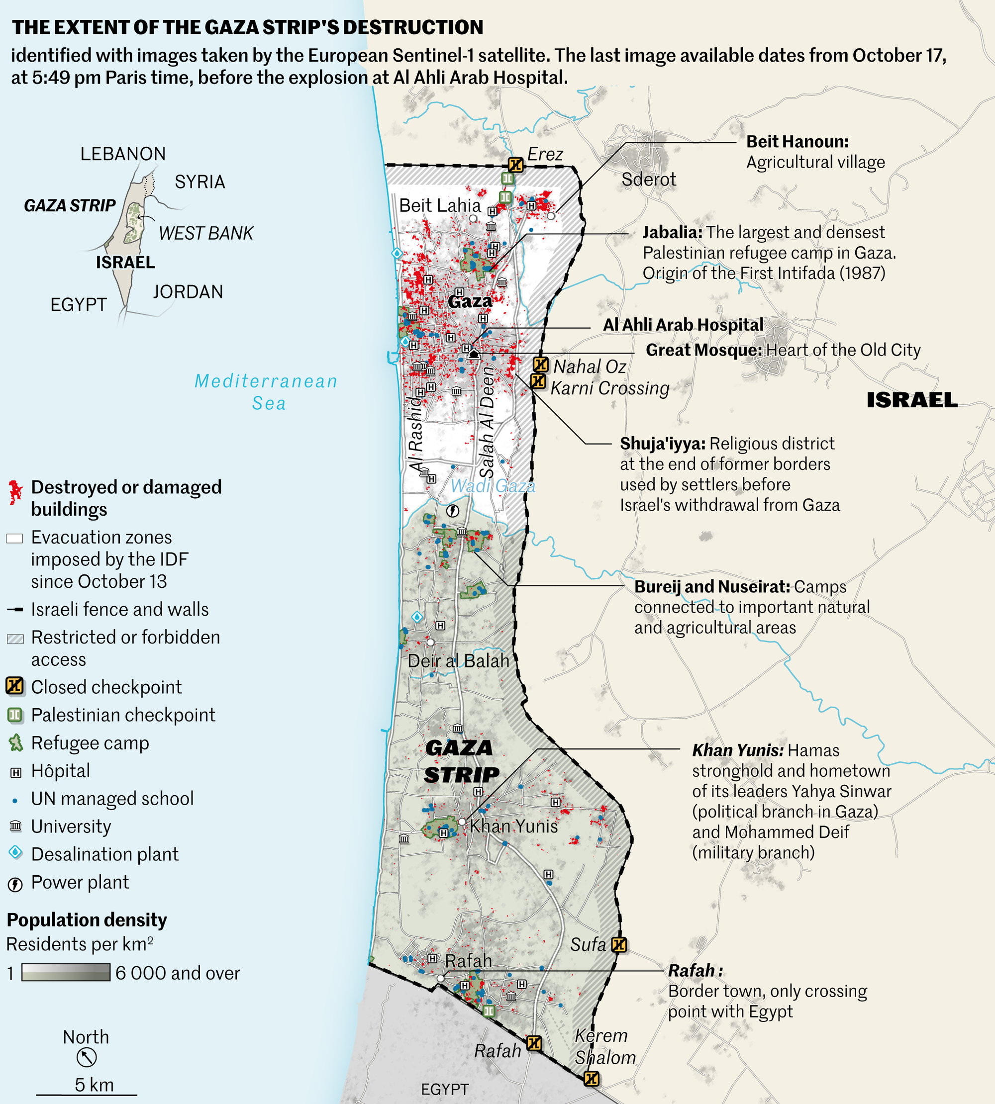 Israel-Hamas war: One map to visualize Gaza's hardest-hit areas since ...