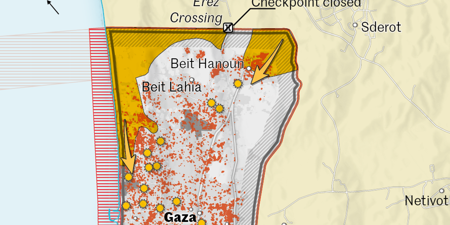 Israel-Hamas war: One month of combat, in maps