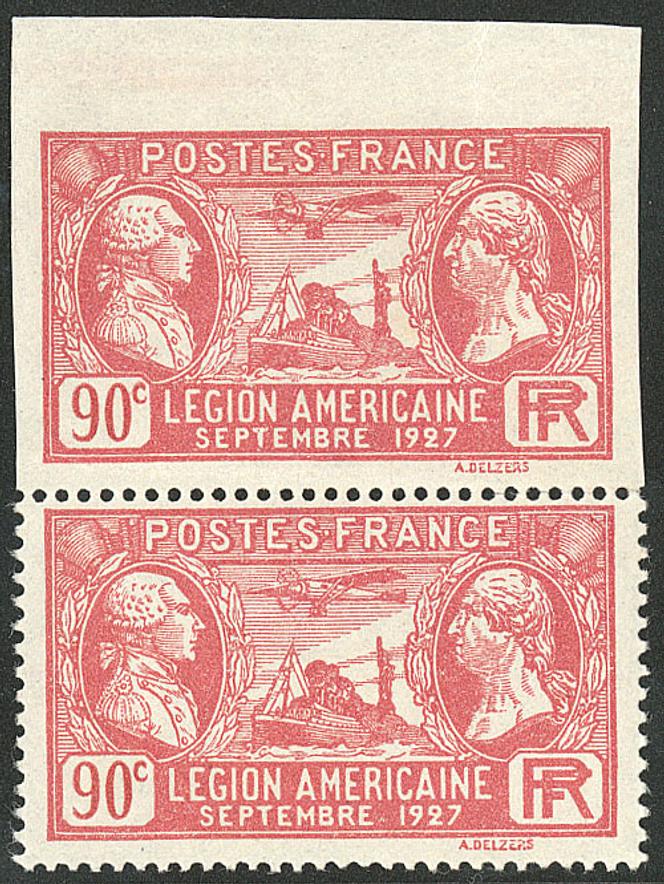 Timbres : un bloc de quatre du 1 franc vermillon en vente chez Roumet
