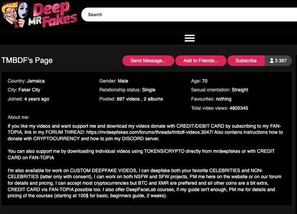 Le nombre de « deepfakes » pornographiques explose du fait des progrès ...