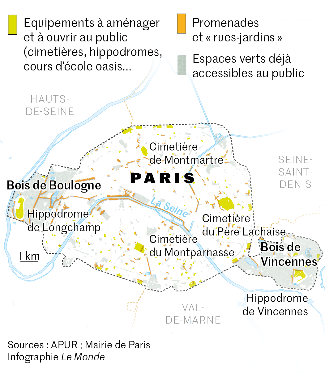 Le plan de Paris pour ouvrir 300 nouveaux hectares d’espaces verts au ...