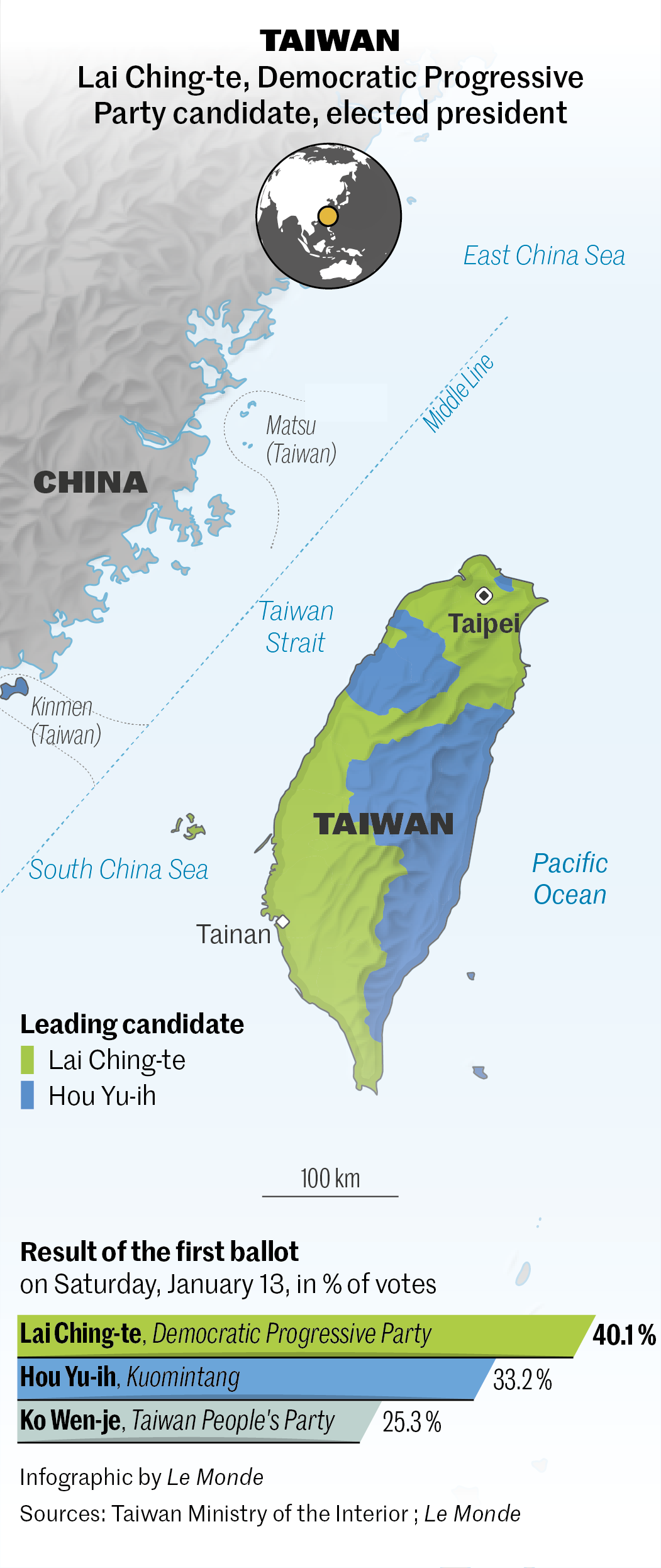 Taiwan's new President Lai Ching-te faces stormy years ahead