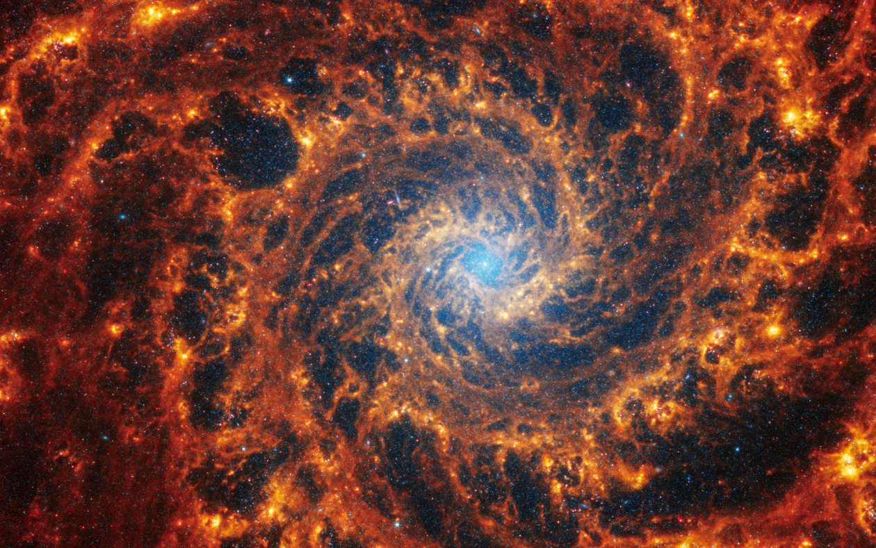 James Webb Telescope: Deciphering the new images of spiral galaxies