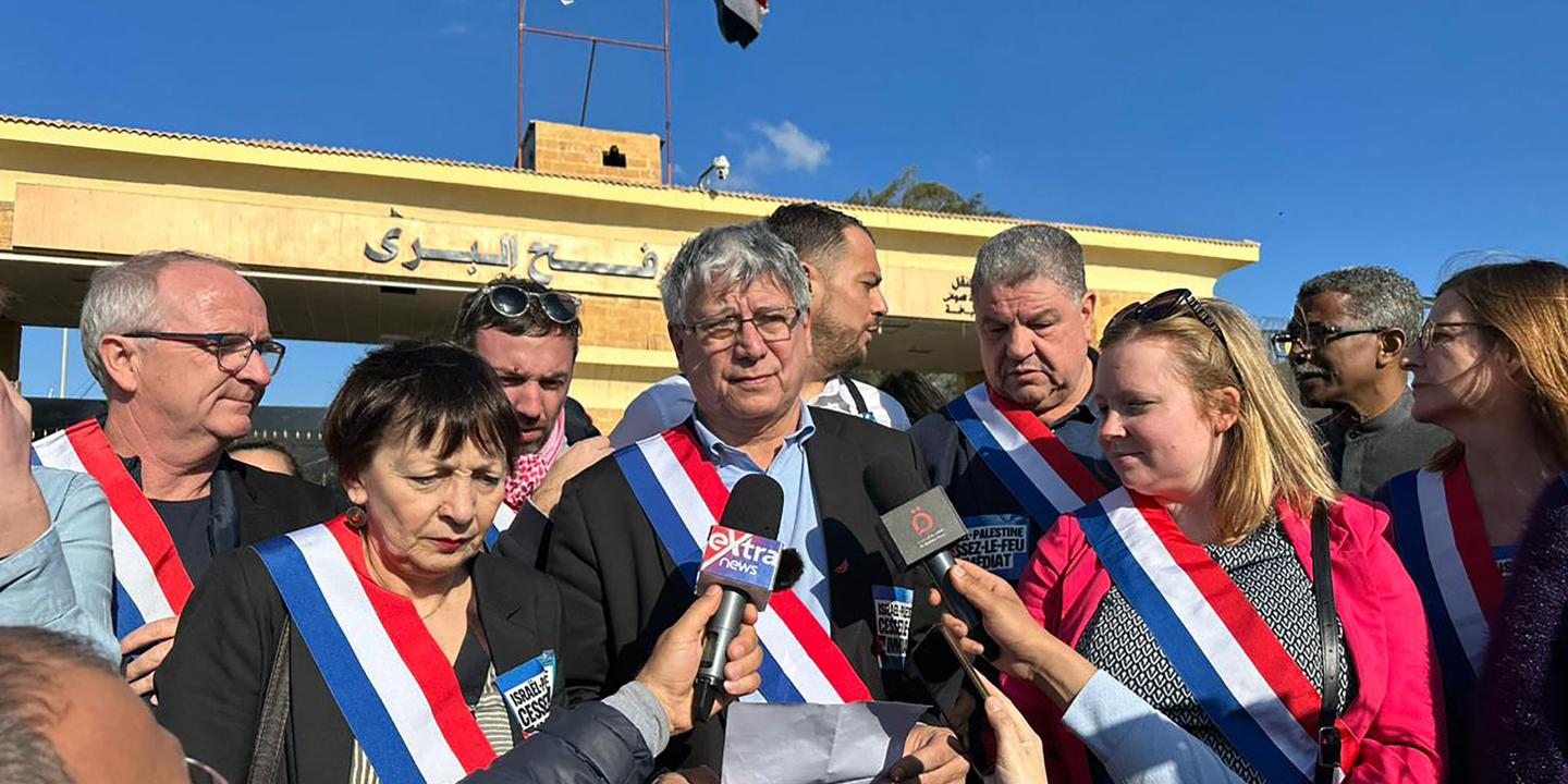 French left-wing MPs visit Gaza border, in show of support to Palestinians