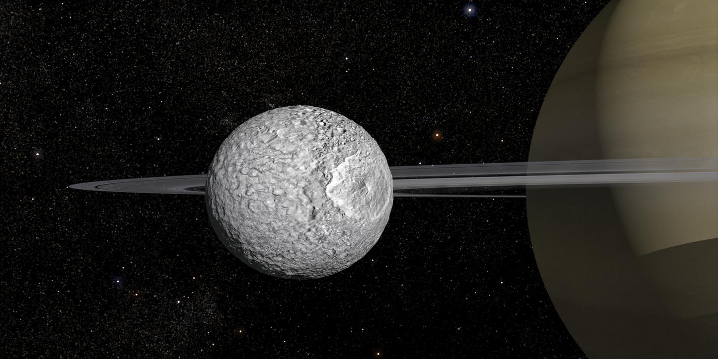 mimas surface features