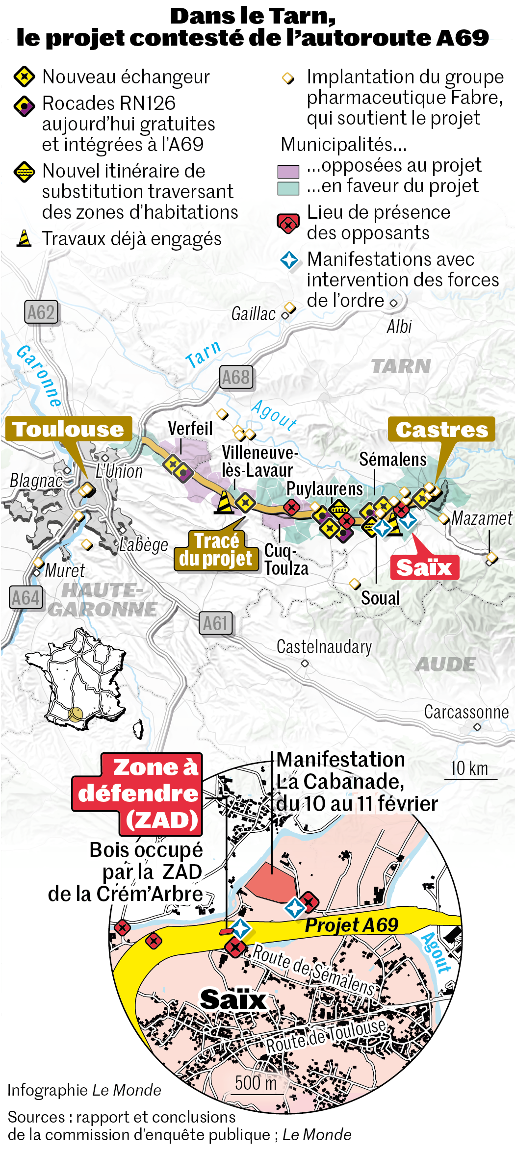 Projet d’autoroute A69 dans le Tarn : travaux parlementaires à Paris et ...