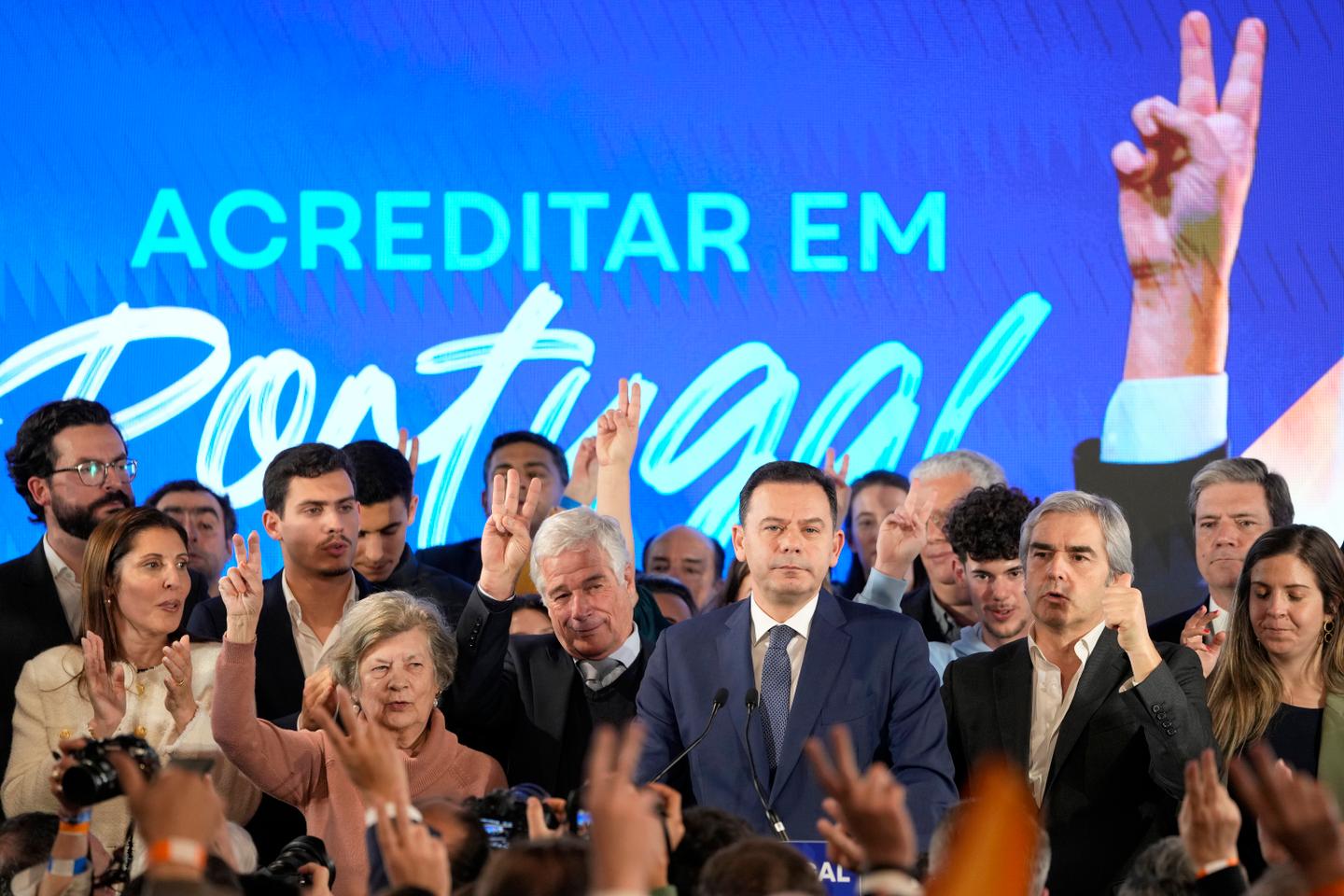 Portugal's center-right party claims victory over ruling Socialists
