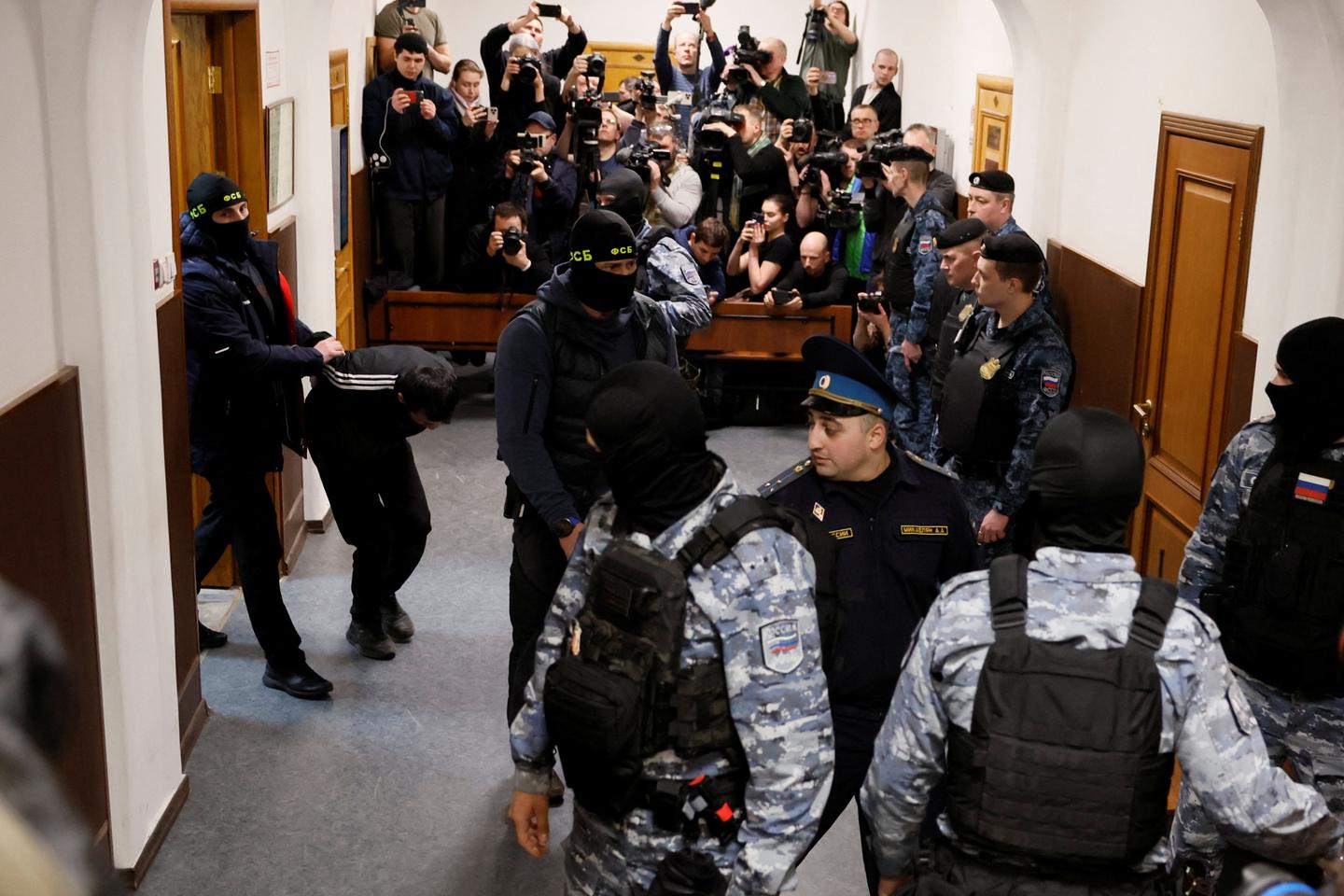 Four Moscow attack suspects appear in court
