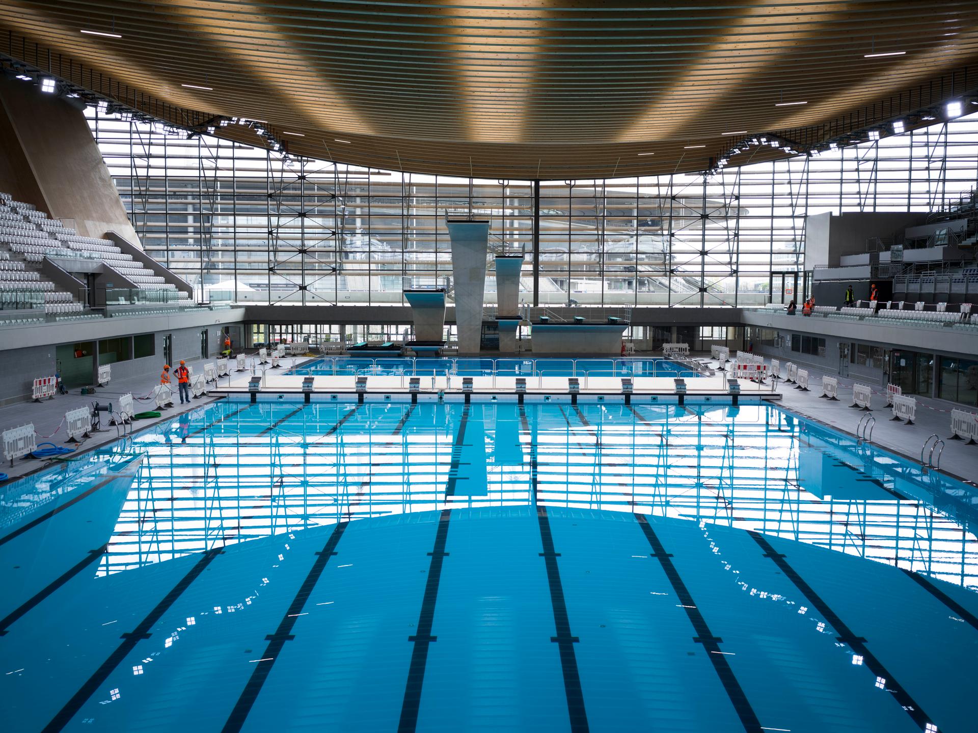 Paris 2024 : le centre aquatique olympique, une piscine XXL pour la ... Paris 2024 : le centre aquatique olympique, une piscine XXL pour la ...