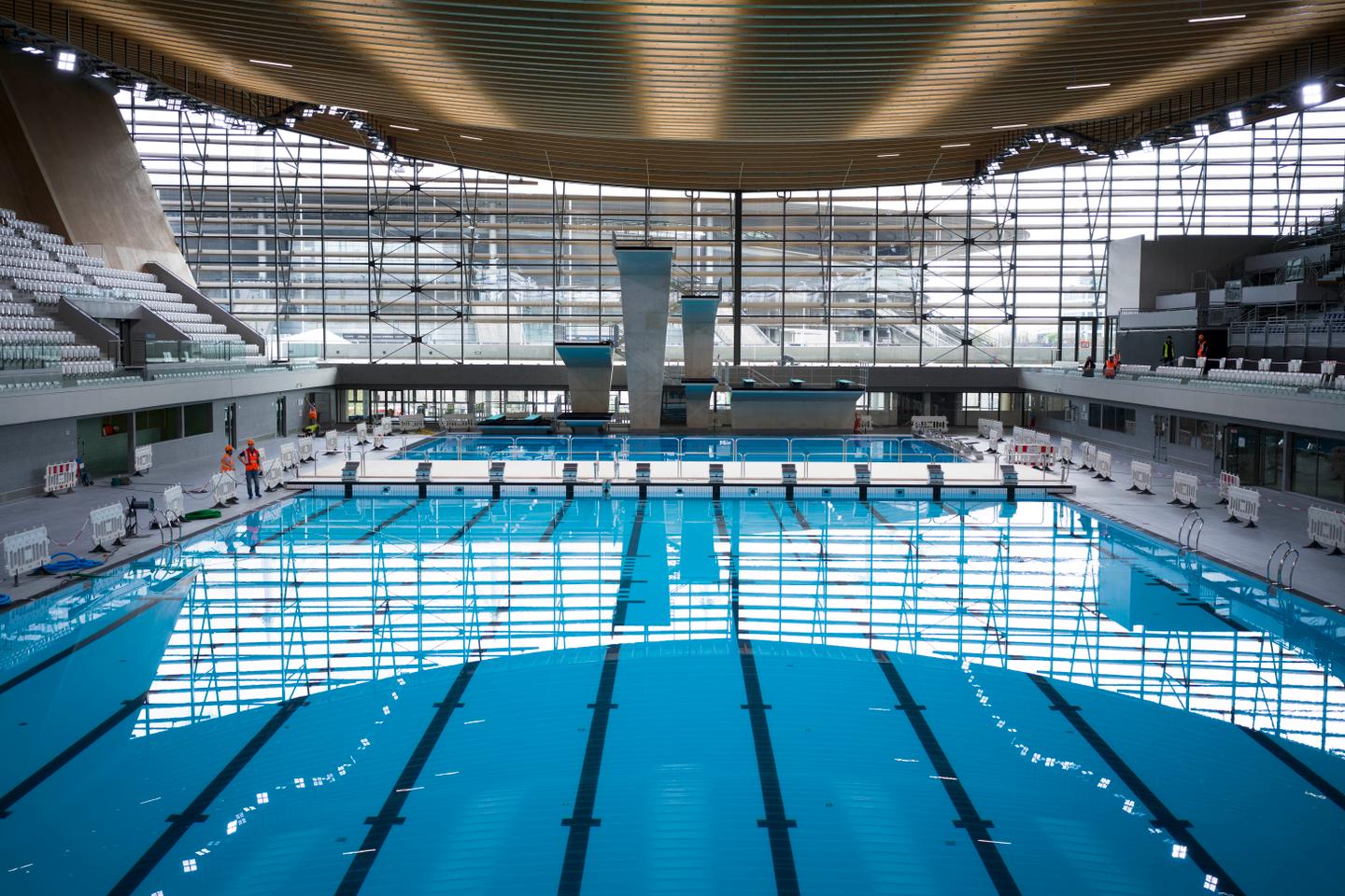 Paris working-class suburb gets huge pool for the Olympics