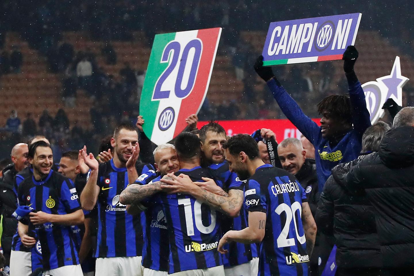 Inter Milan win 20th Serie A title after beating rival AC Milan 2-1