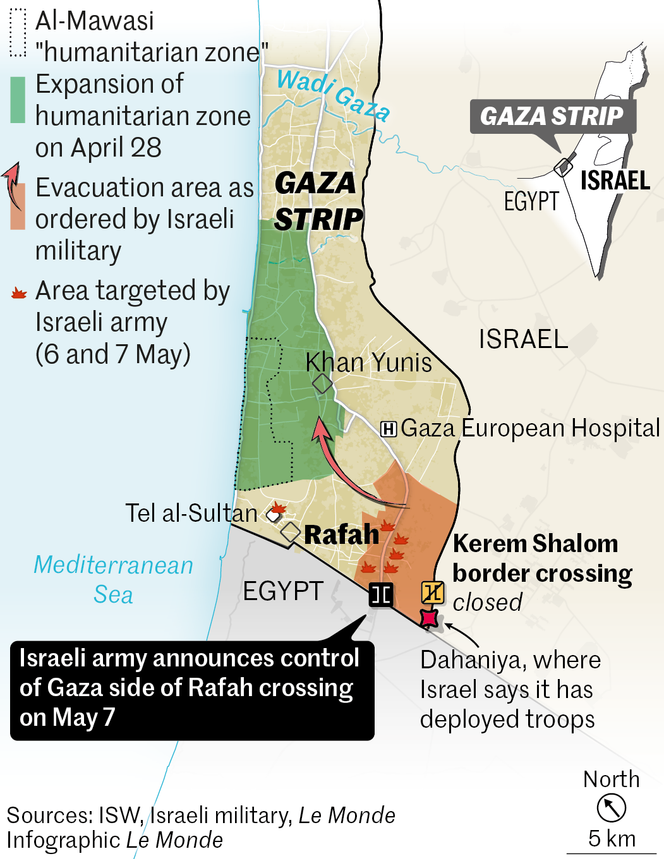does egypt border israel
