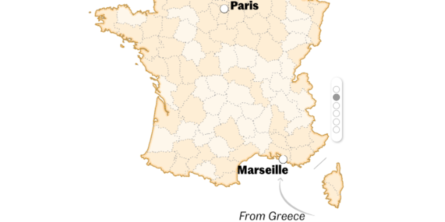 Paris 2024: The Olympic torch relay in maps