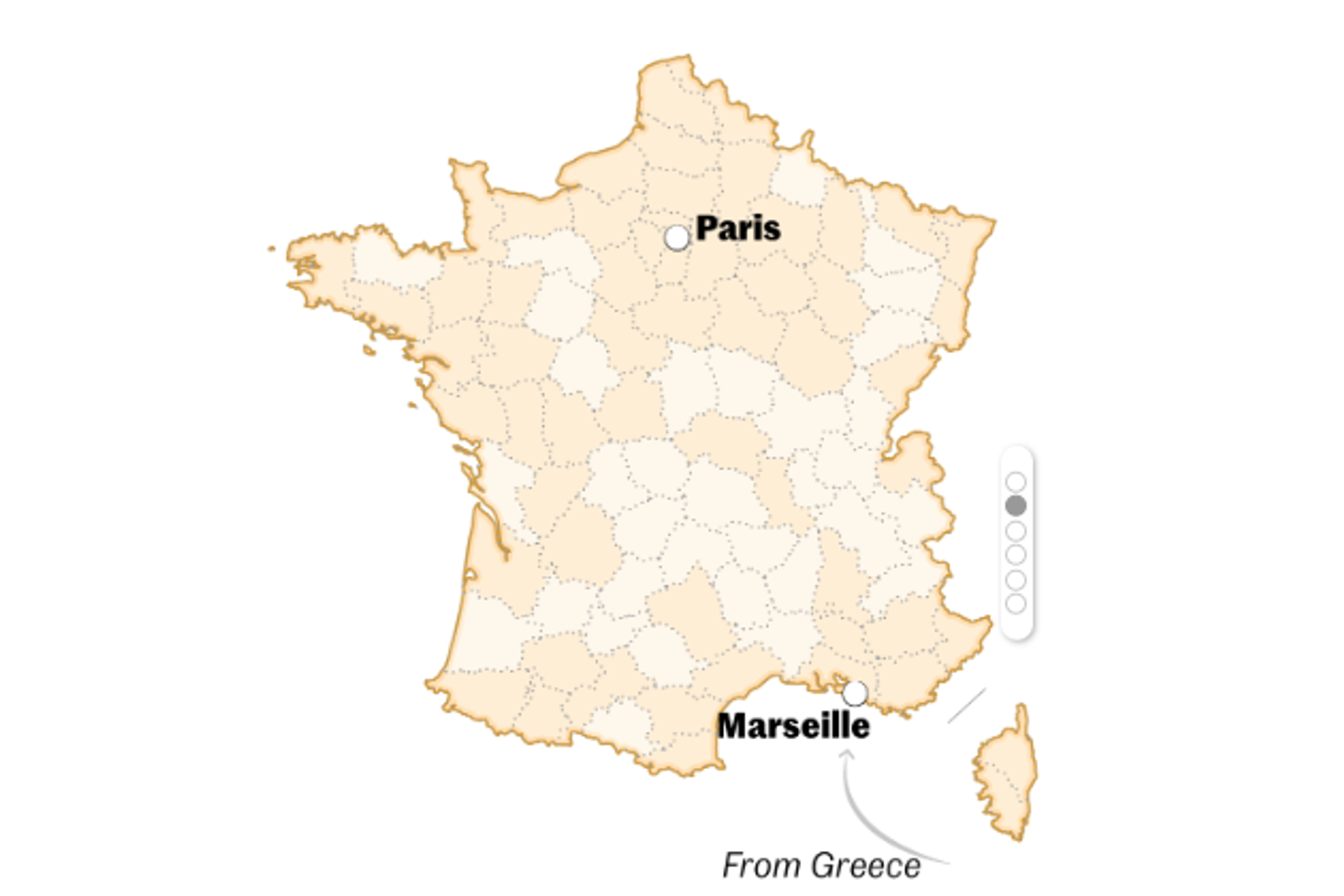 Paris 2024: The Olympic torch relay in maps