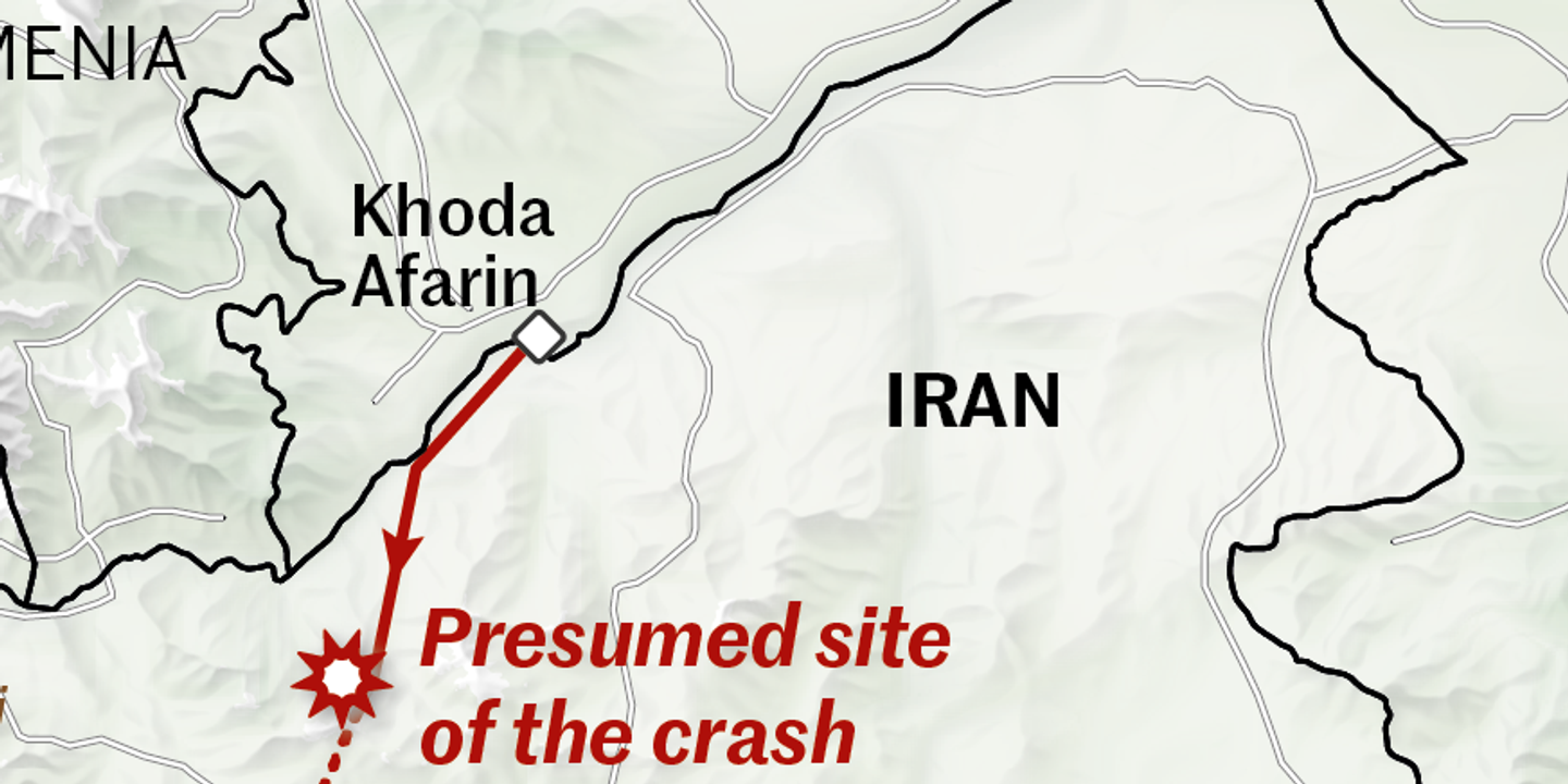 Map: Where Iranian President Ebrahim Raisi's helicopter crashed