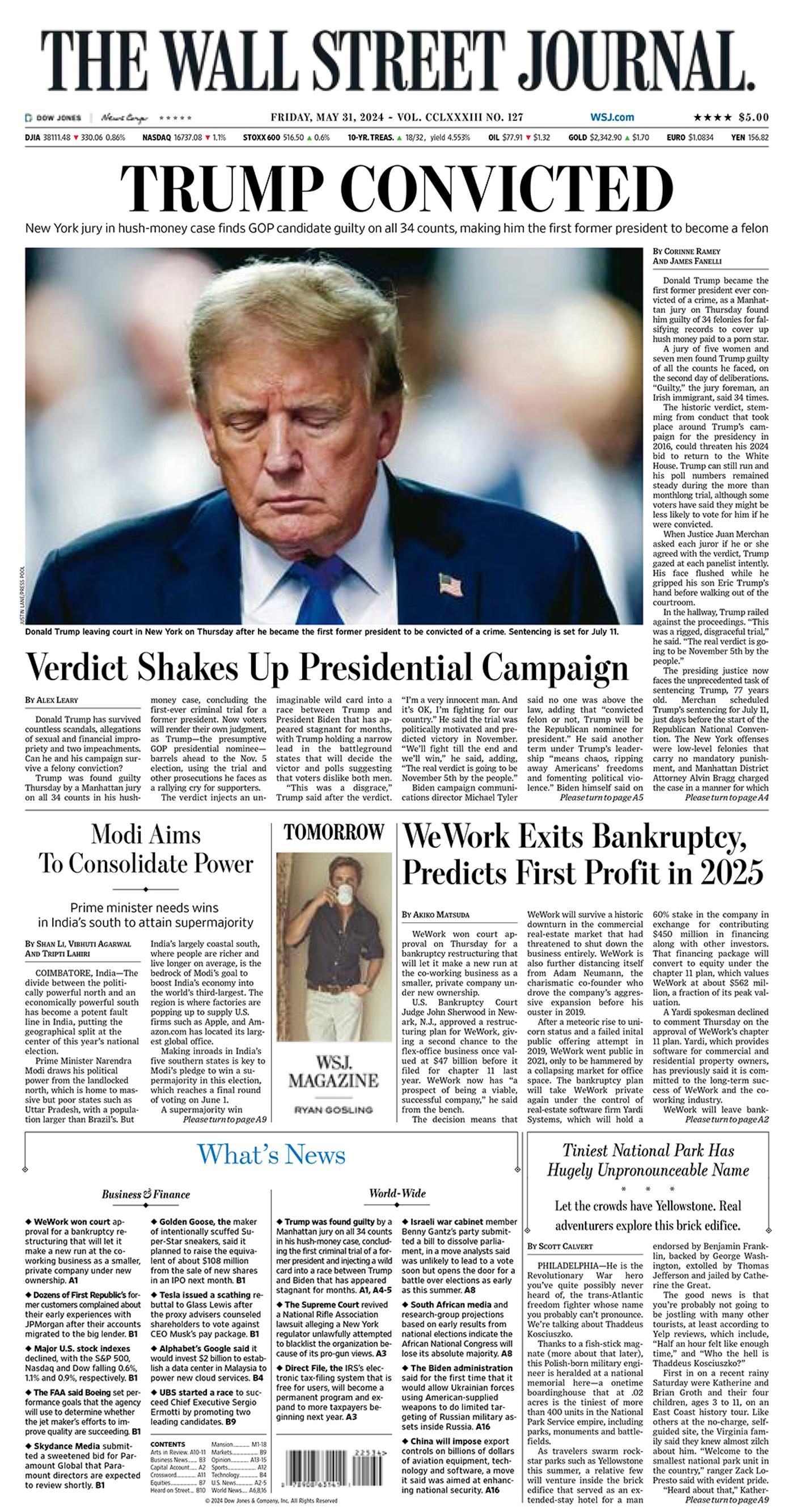 Donald Trump condamné par la justice pénale, une première retentissante ...