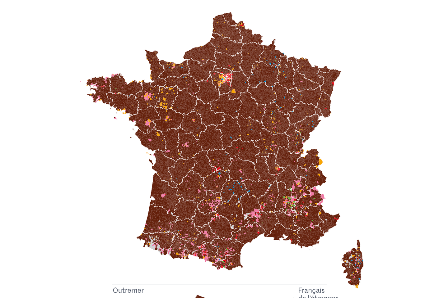 Map: The 2024 European election results in France, town by town