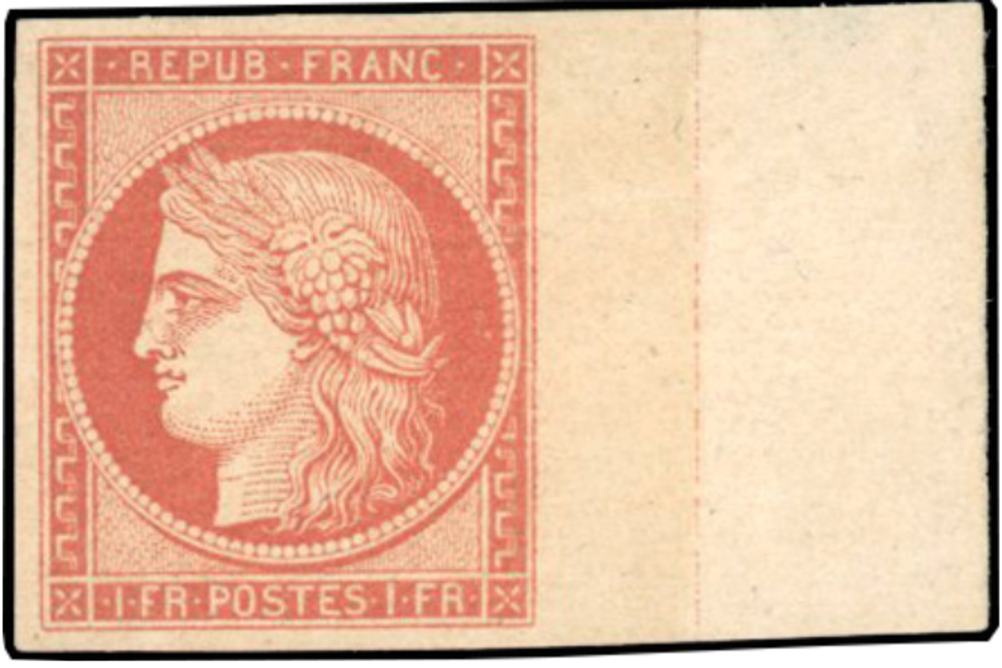 Des « 1 franc vermillon » et des timbres de l’Empire en vente chez Behr