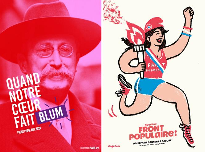 La mobilisation graphique en soutien au Nouveau Front populaire : affiches, autocollants, stickers…