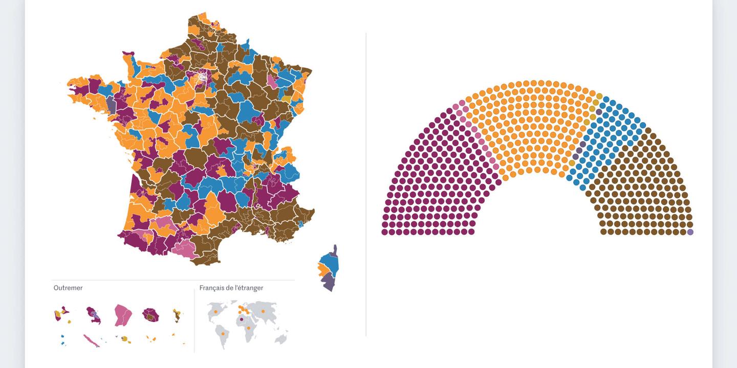 2024 French elections: Map and chart of results