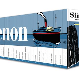 Les 10 premiers volumes de la collection « Le monde de Simenon
