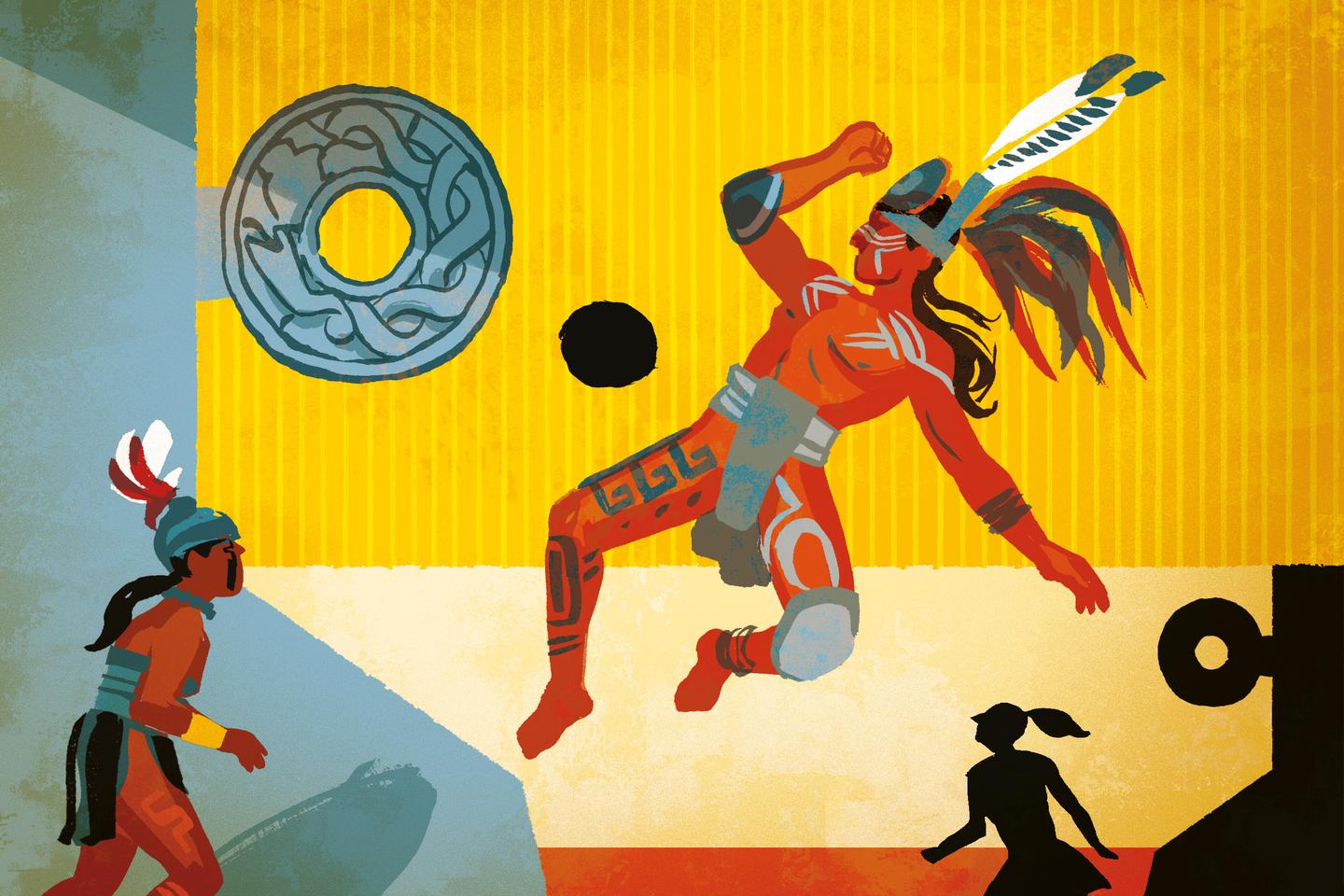 A Mesoamerican ball game, between sport and ritual