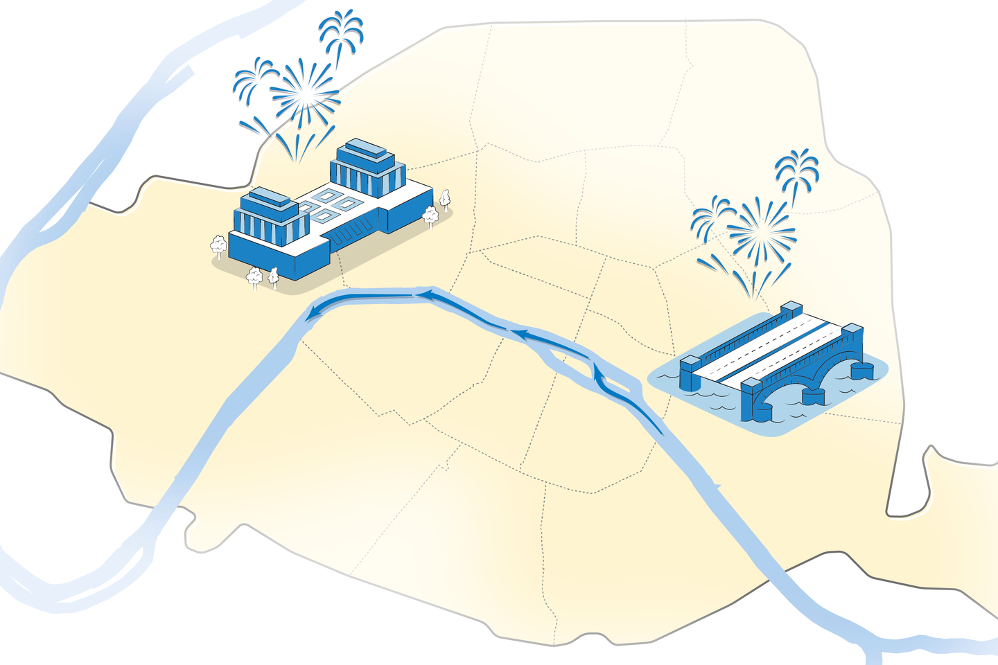 Paris 2024: Interactive map of the opening ceremony