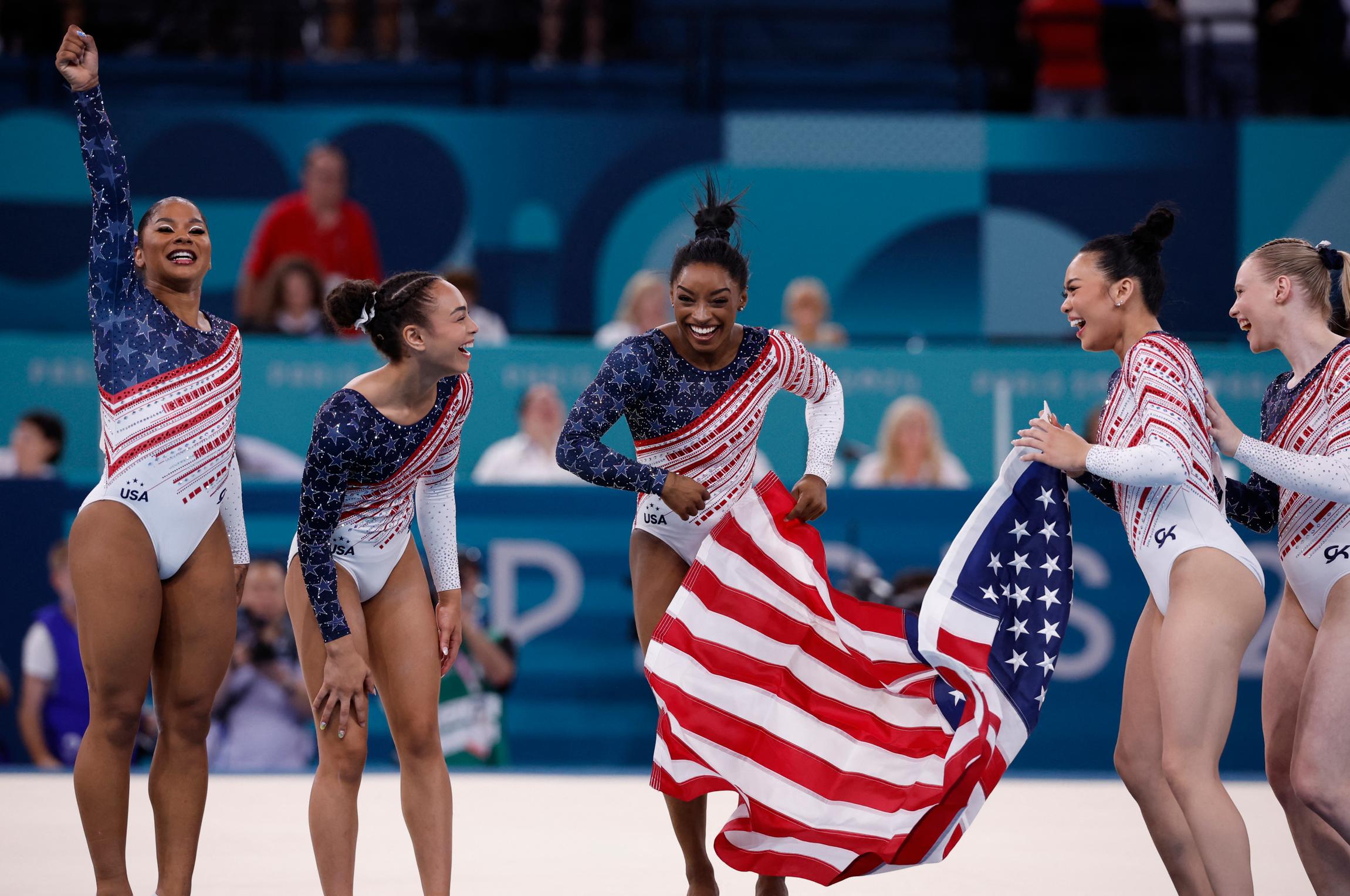 Paris 2024: Simone Biles and Team USA win artistic gymnastics gold