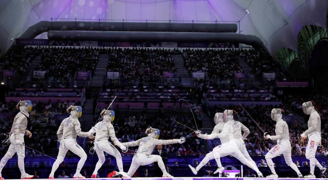 Escrime aux JO 2024 : le titre olympique des sabreuses ukrainiennes a ...