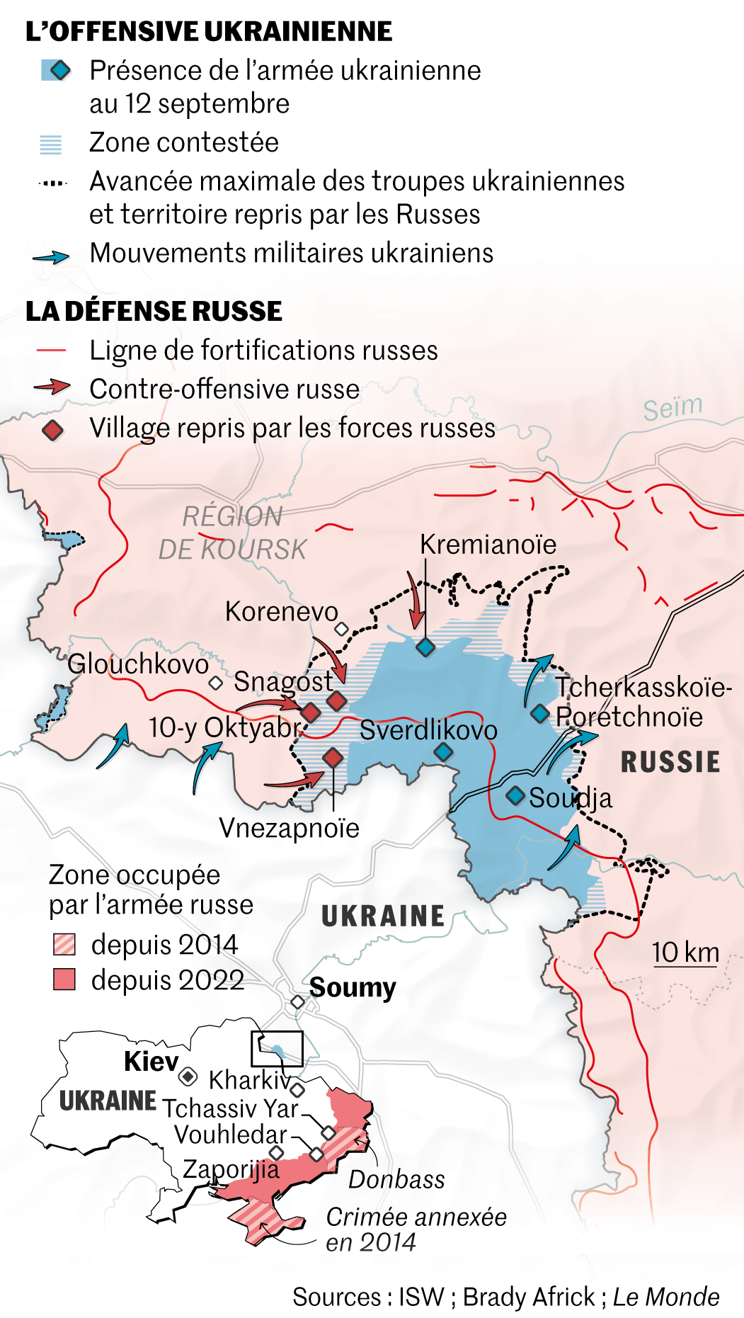 La Russie mène une contre-offensive dans la région de Koursk pour déloger les troupes ukrainiennes