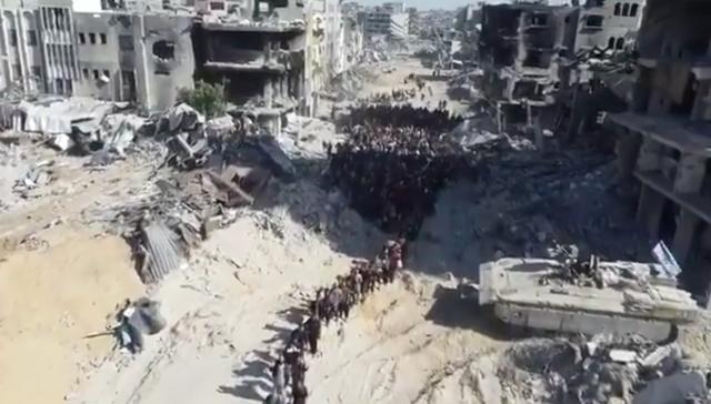 In Gaza, survivors flee from Jabalia refugee camp