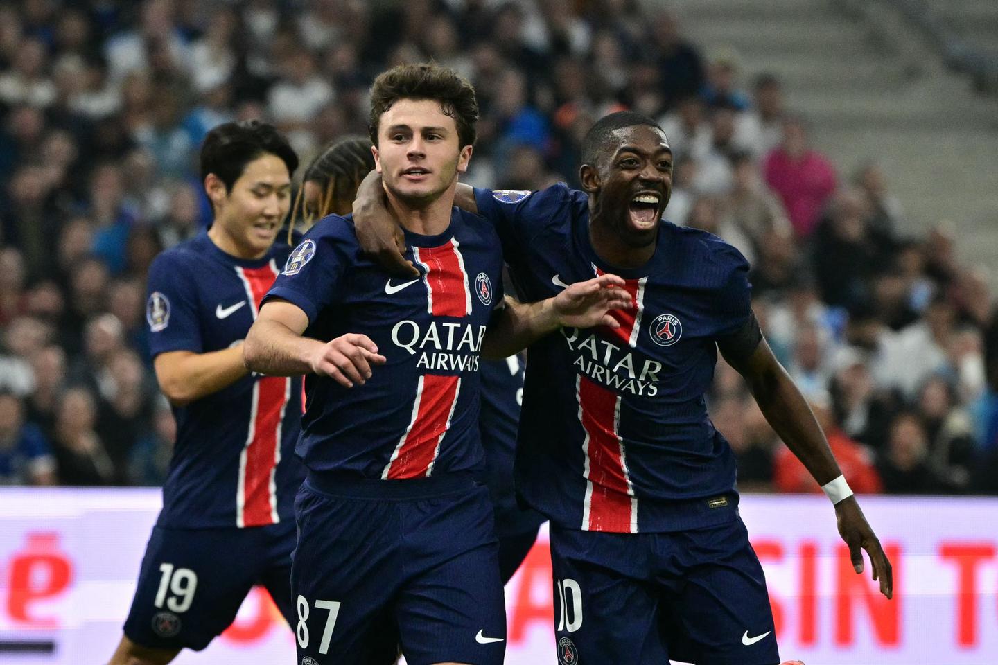 PSG clinch top spot after 3-0 win over Marseille