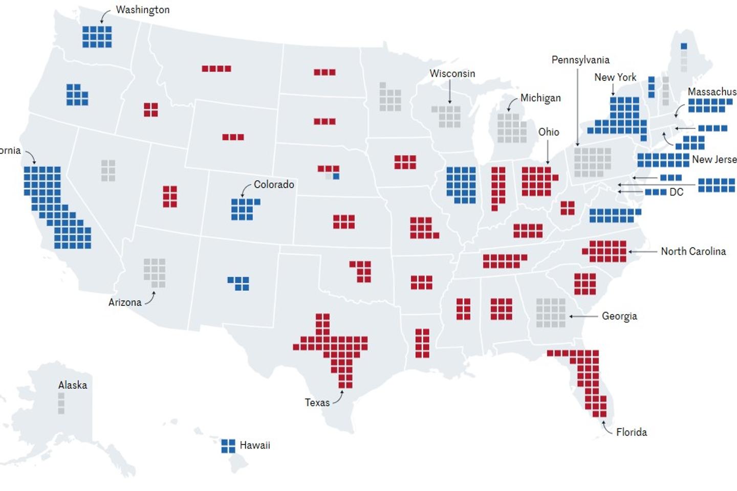 2024 US presidential election: Map of the results, state by state