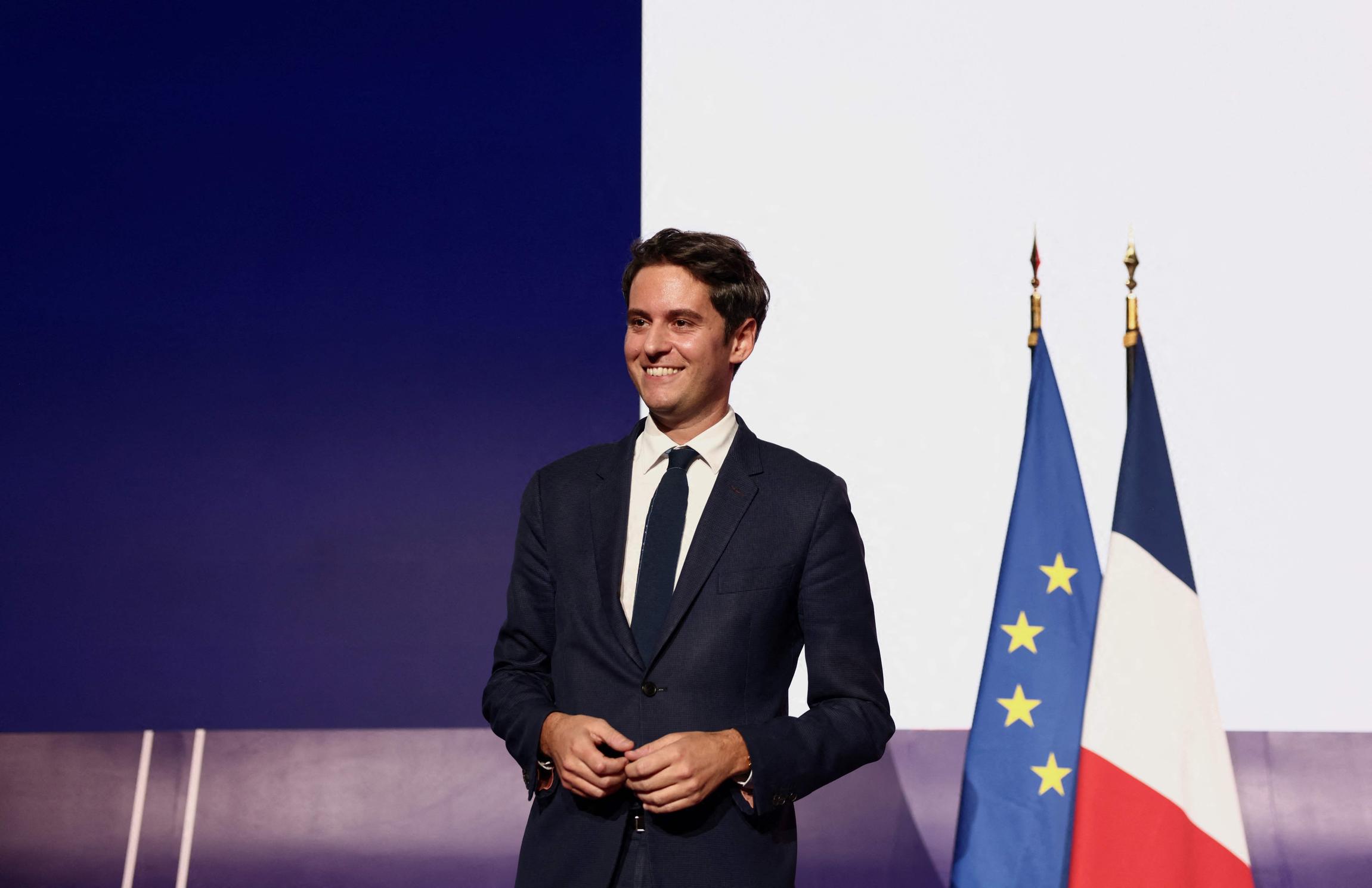 Gabriel Attal, élu nouveau secrétaire général de Renaissance, prépare l ...