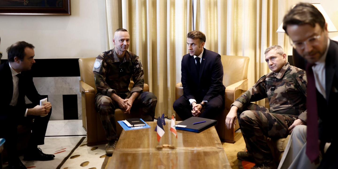 Macron visits Lebanon, where ceasefire is taking hold