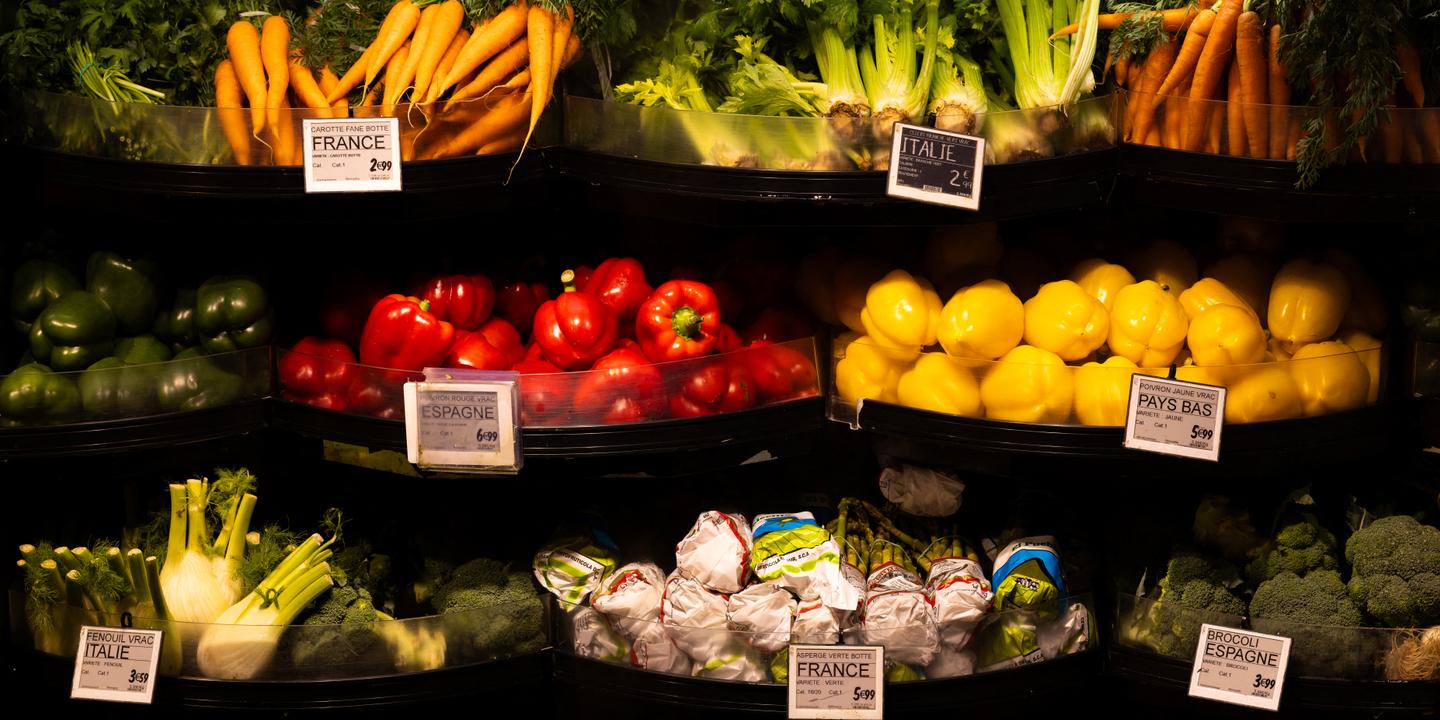 La consommation de fruits et légumes poursuit sa baisse en France