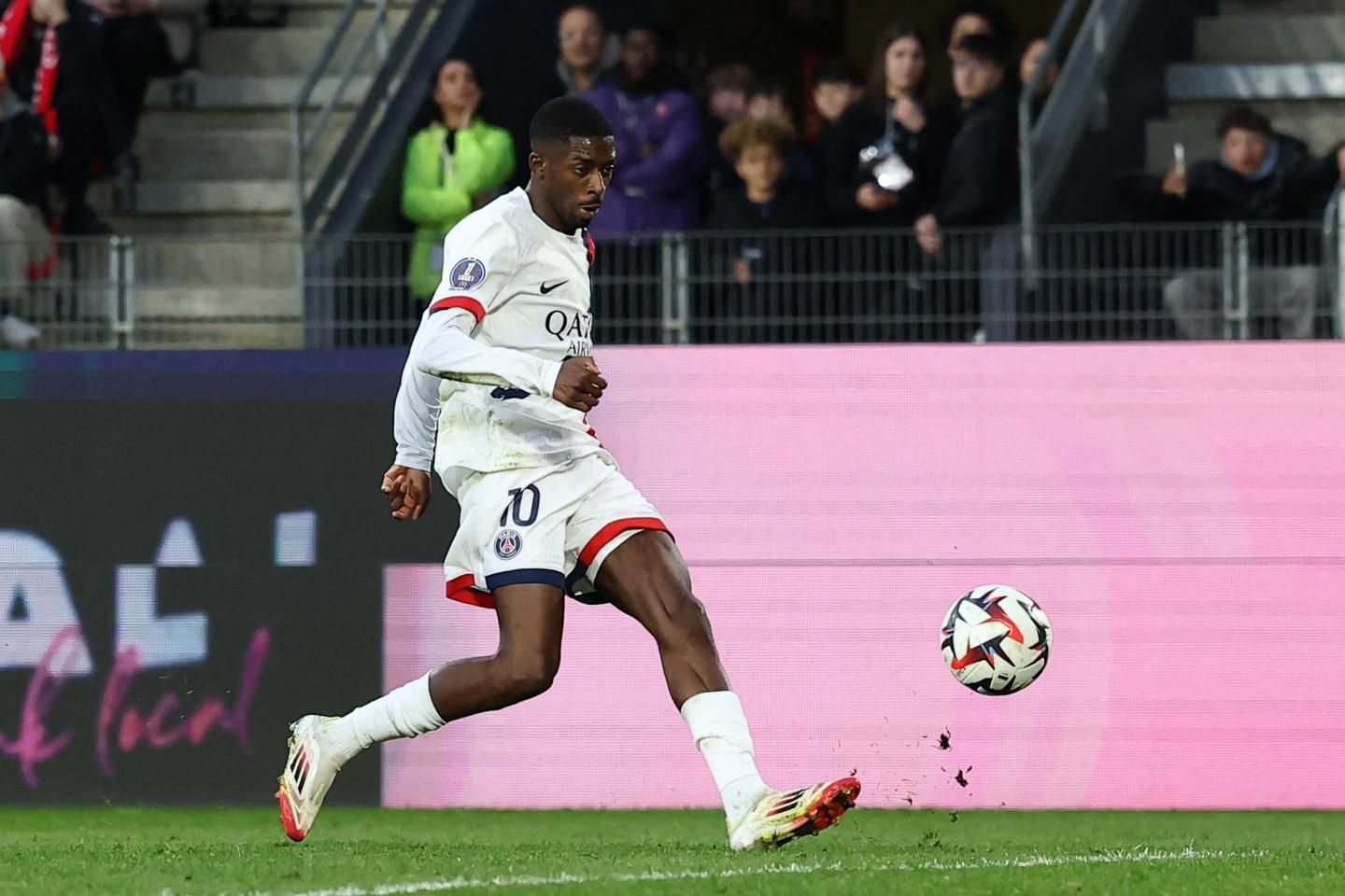 Dembélé hits double as PSG win ahead of Liverpool return