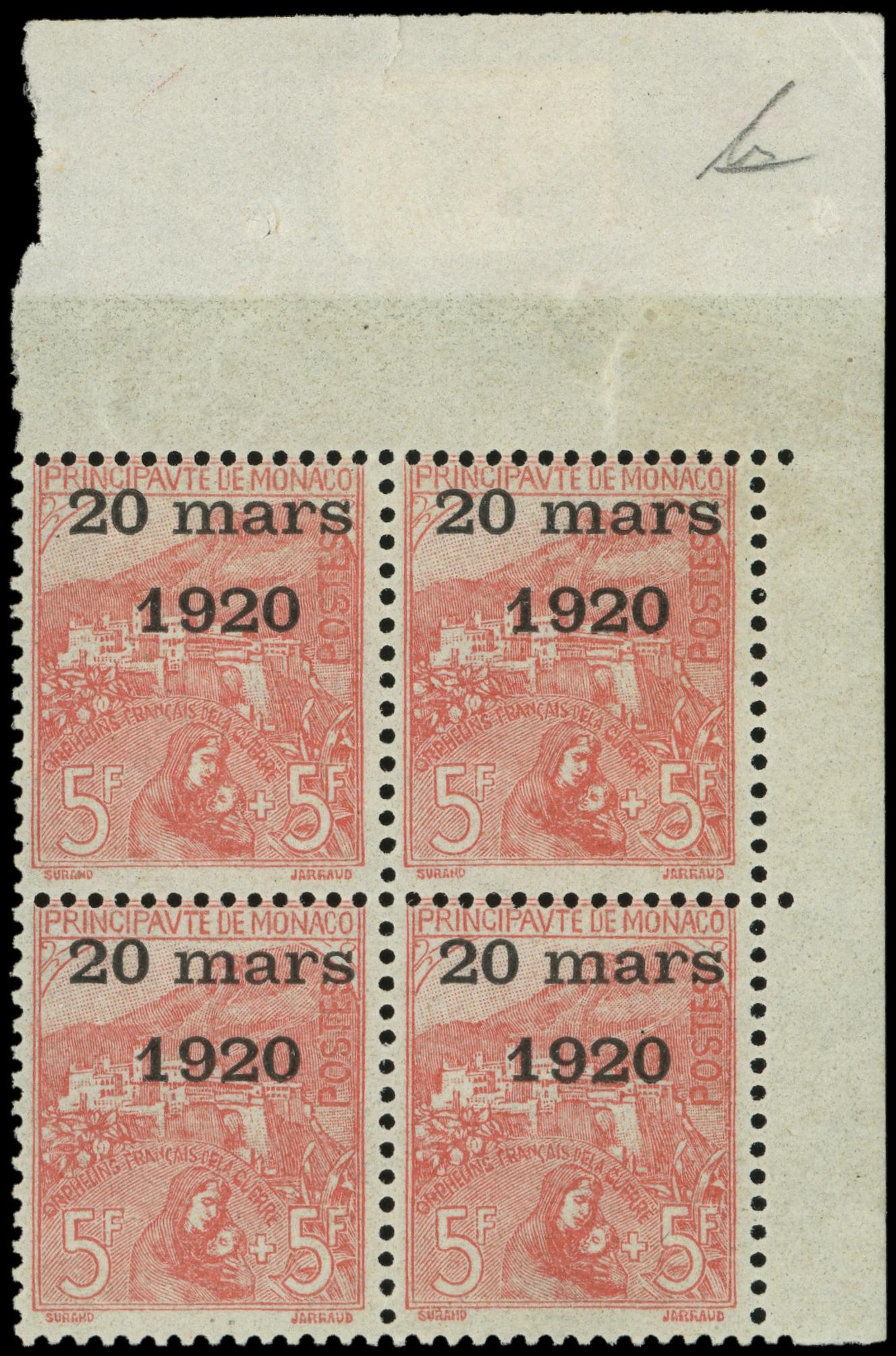 Philatélie : une bande de trois du 1 franc vermillon à 175 000 euros ...