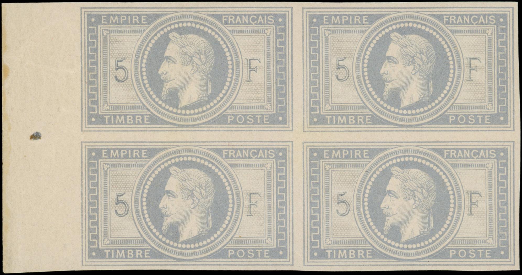 Philatélie : une bande de trois du 1 franc vermillon à 175 000 euros ...