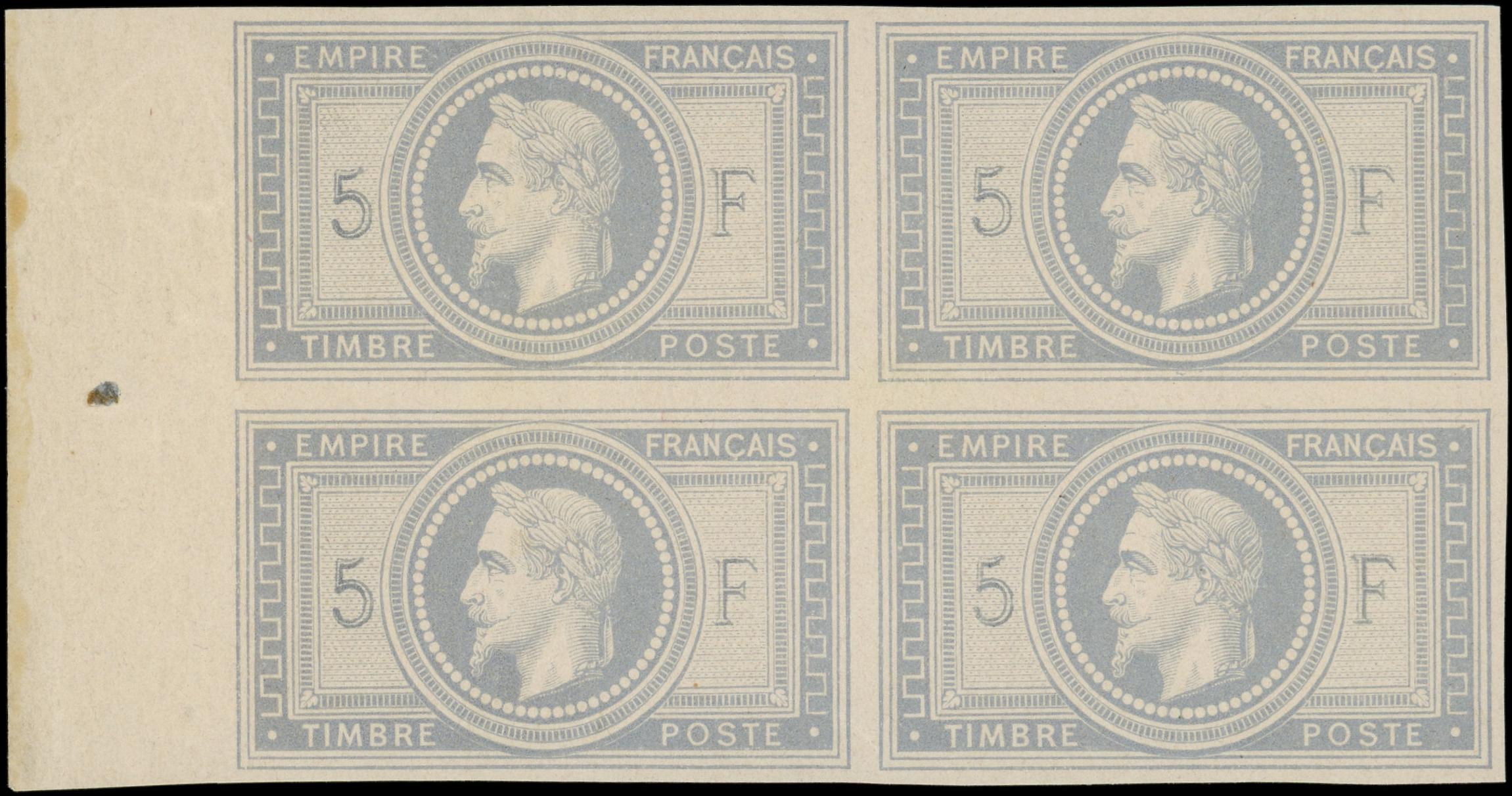 Philatélie : une bande de trois du 1 franc vermillon à 175 000 euros ...