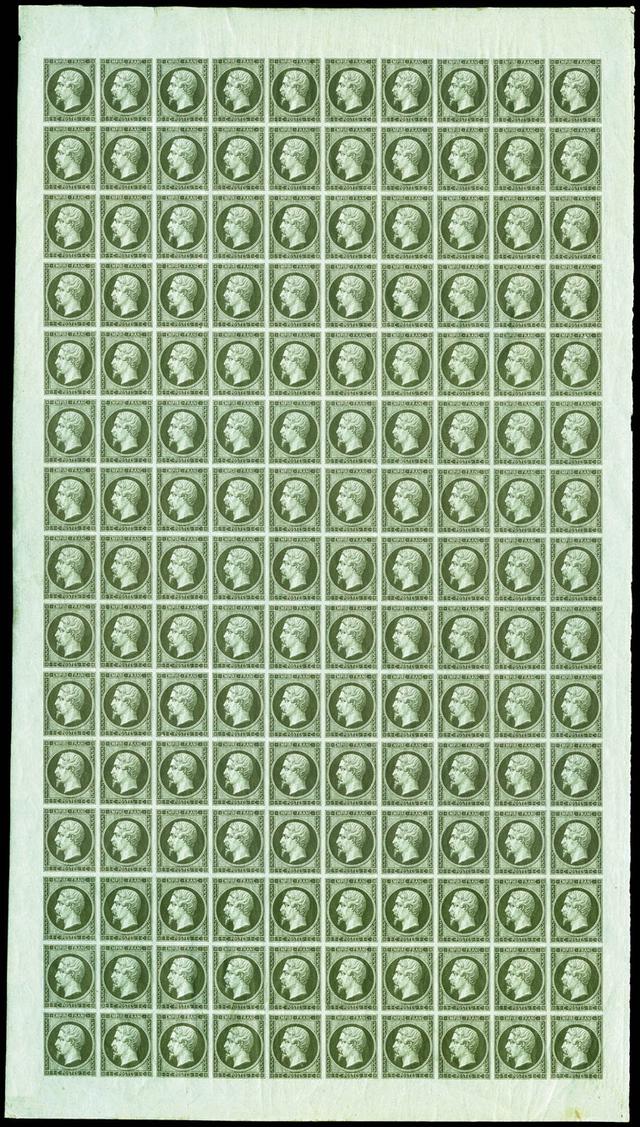 Philatélie : une bande de trois du 1 franc vermillon à 175 000 euros ...